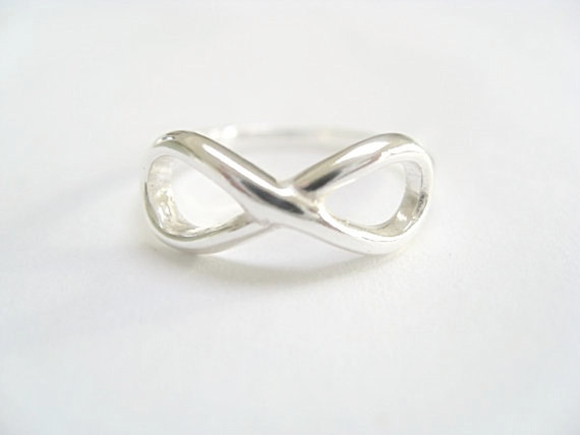 Sterling Silver Infinity Ring Large Infinity D - Etsy