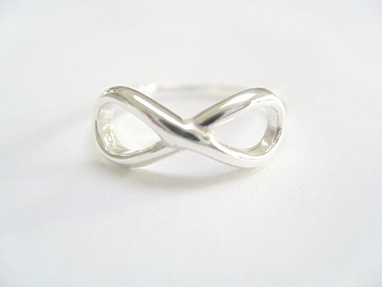 Sterling Silver Infinity Ring Large Infinity D - Etsy