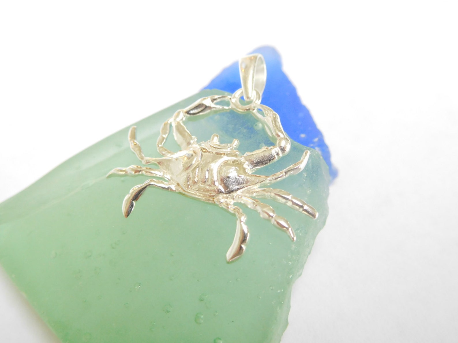 Silver Crab Necklace Sterling Silver Maryland Blue Crab - Etsy