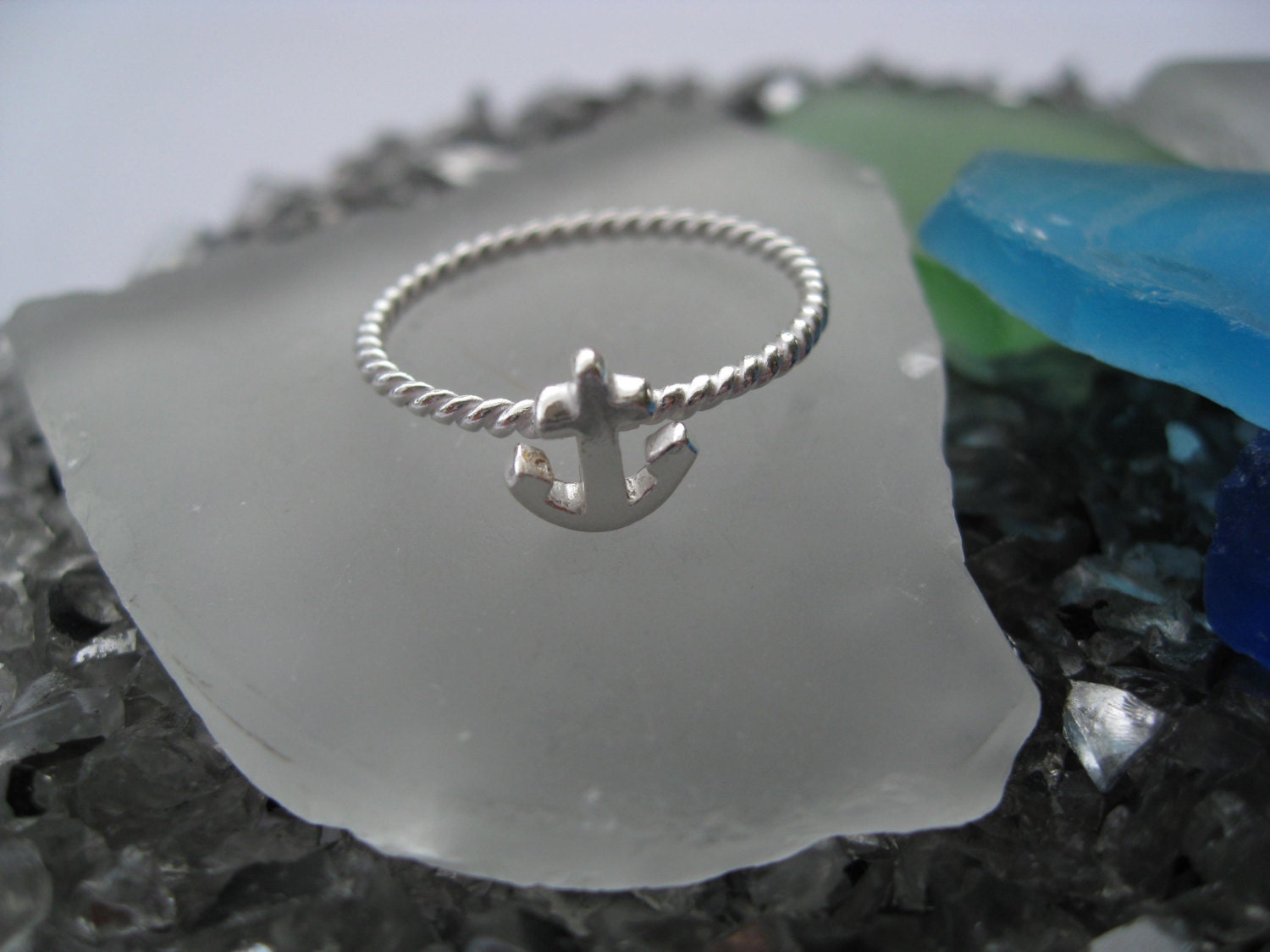 Anchor Ring Sterling Silver* - Etsy