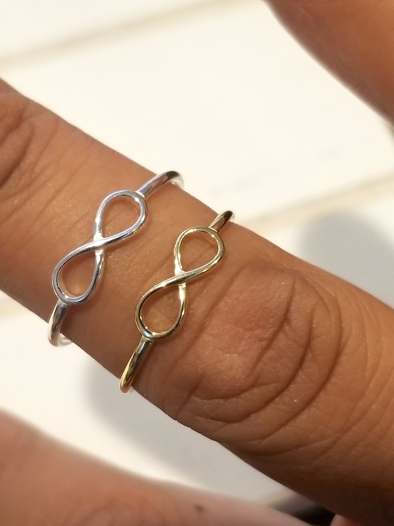 Infinity Ring Sterling Silver Small Infinity Available in - Etsy