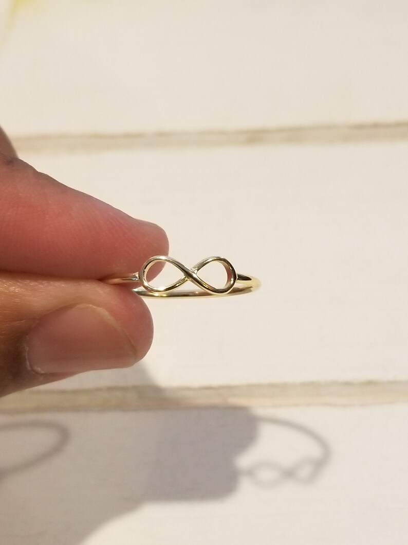 Infinity Ring Sterling Silver Small Infinity Available in | Etsy