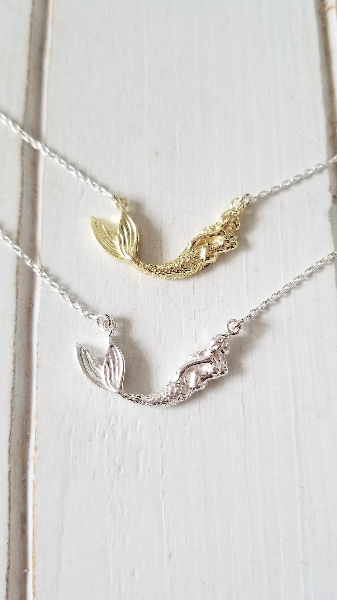 Silver Mermaid Necklace - Sterling Silver Mermaid Jewelry - Singing ...