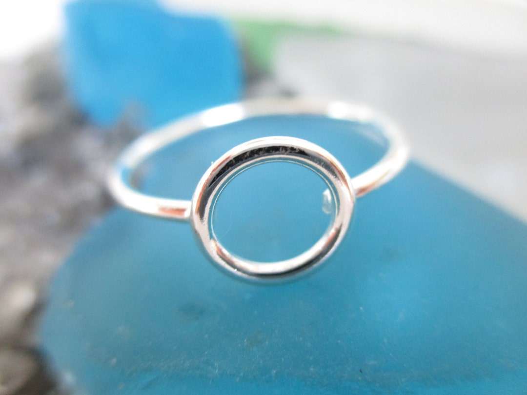 Karma Ring (circle) - Sterling Silver - Midi Ring Trendy Ring* - Etsy