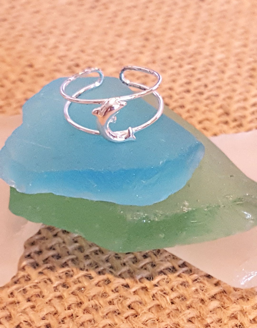 Dolphin Toe Ring - Sterling Silver Hi Polished - Beach Jewelry - Toe ...