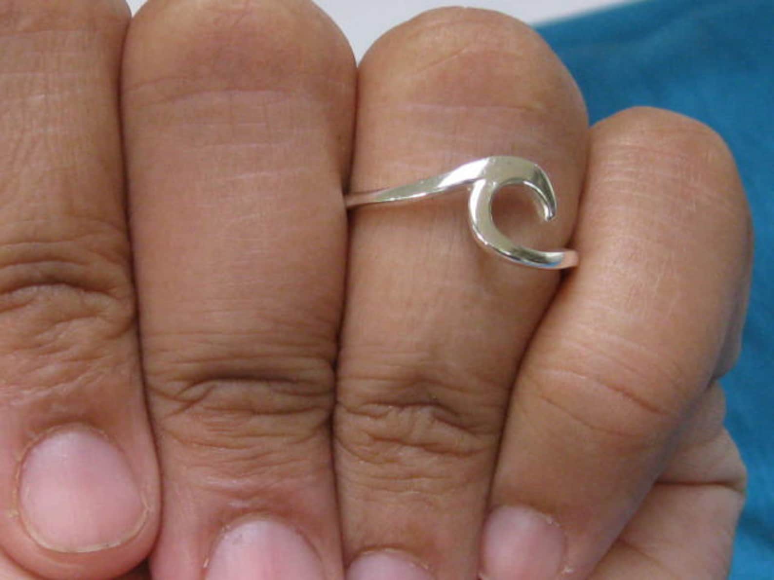 Wave Ring Sterling Silver - Etsy