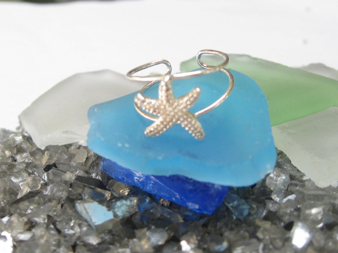 Sterling Silver Starfish Knobby Toe Ring (D) - Etsy