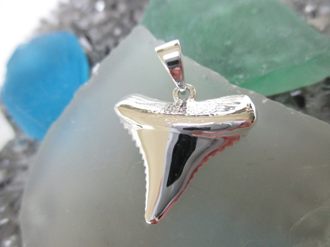 Silver Shark Tooth Necklace- Sterling Silver* - Etsy