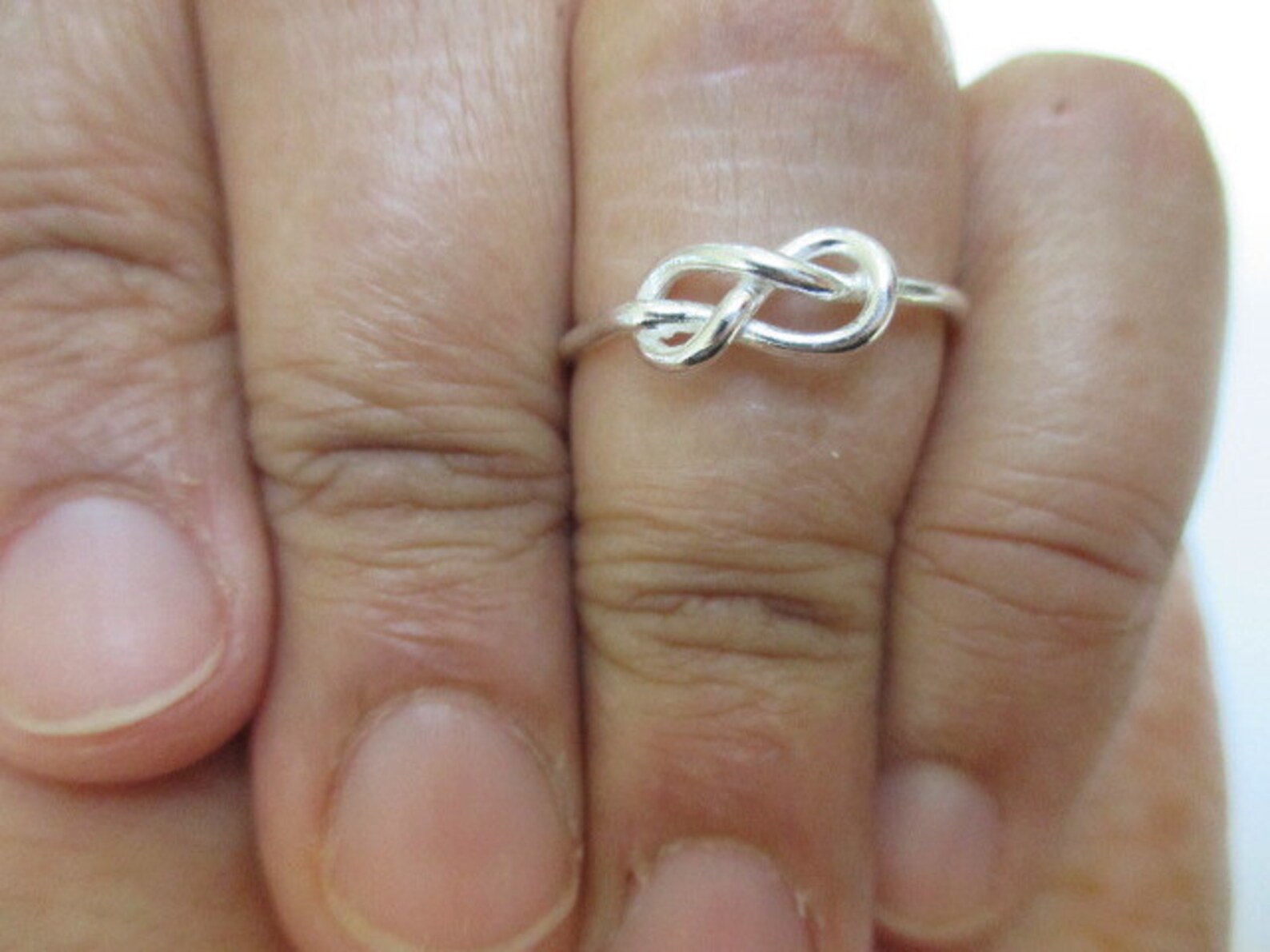 Sailor's Infinity Knot Ring Sterling Silver - Etsy