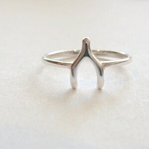 Sterling Silver Wishbone Ring* - Etsy