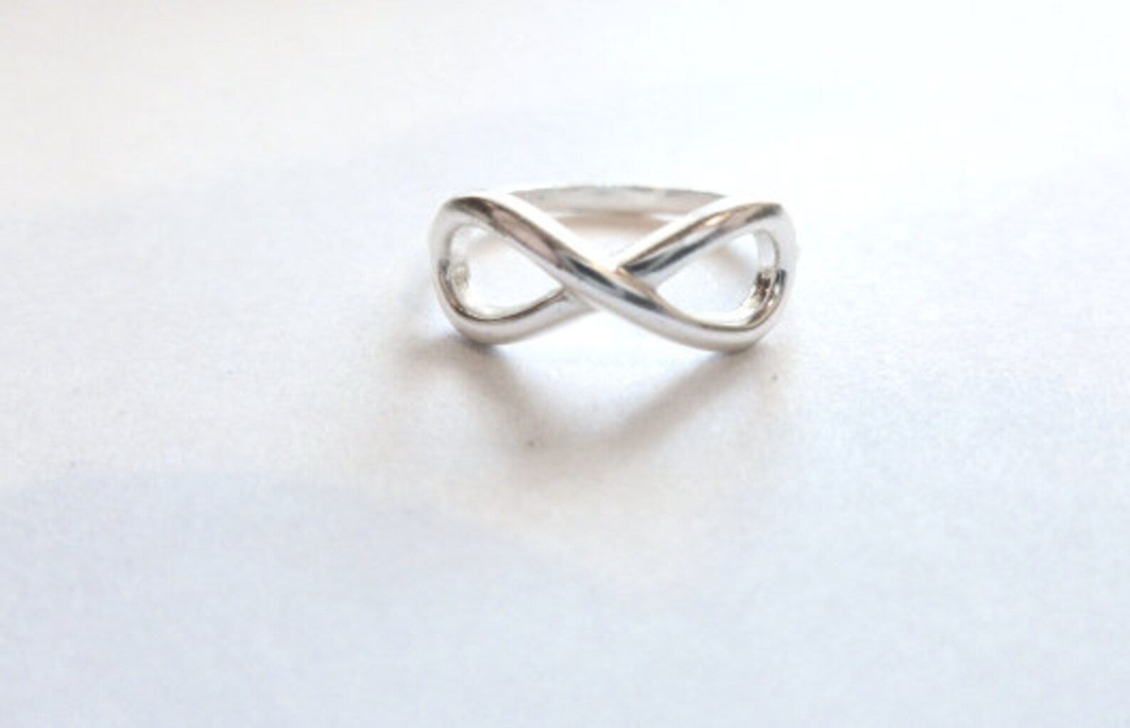 Sterling Silver Infinity Ring Large Infinity D - Etsy