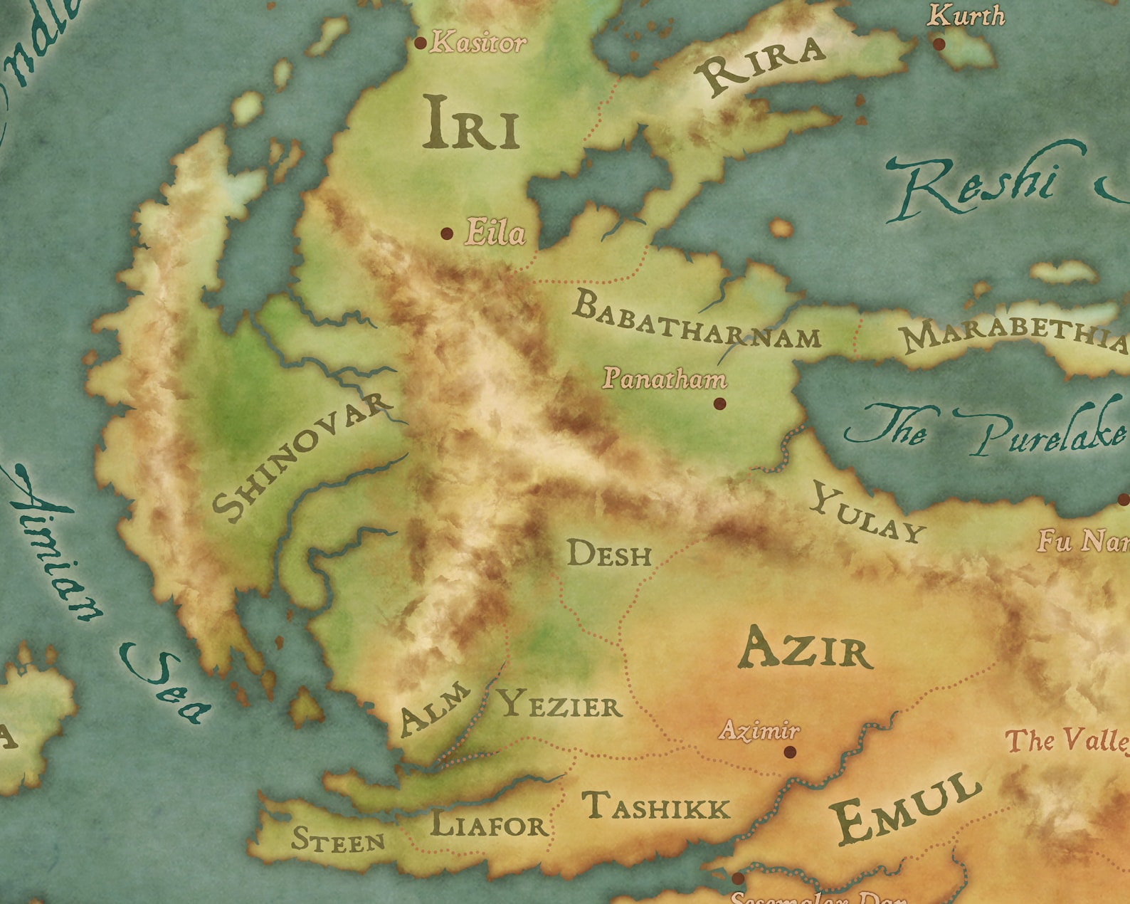 Fan Art Roshar Map from The Stormlight Archive by | Etsy