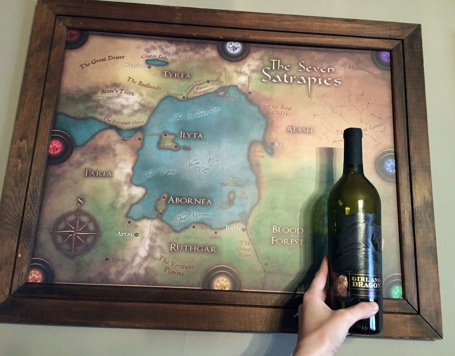 Fan Art the Seven Satrapies Map From "lightbringer" by Brent Weeks ...