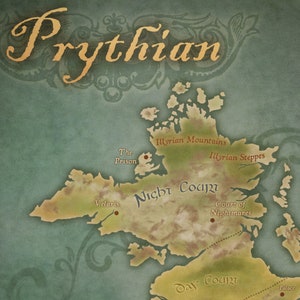 Fan Art Prythian & World Map From "a Court of Thrones and Roses" by ...