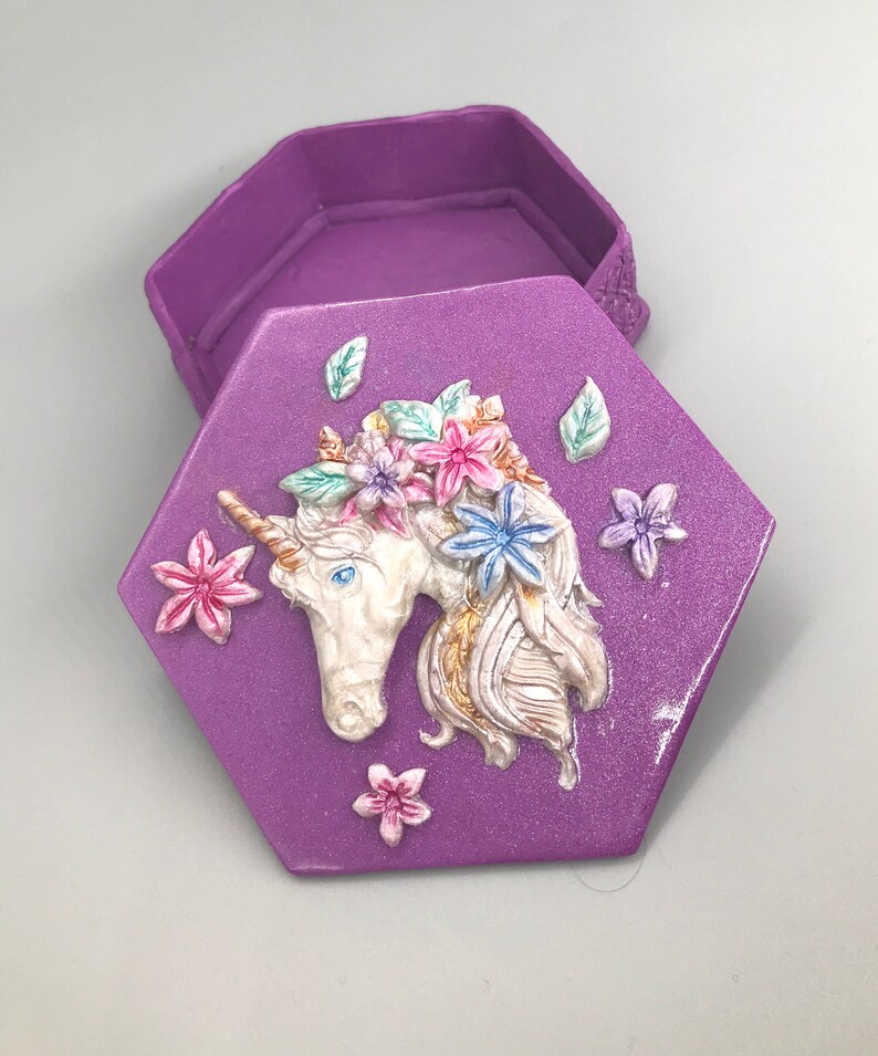 Unicorn Box Small Decorative Box Keepsake Box Lidden Box - Etsy