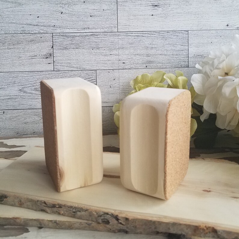 Hand-held Sanding Block Set of 2, Reclaimed Wood Sanding Block, Cork ...