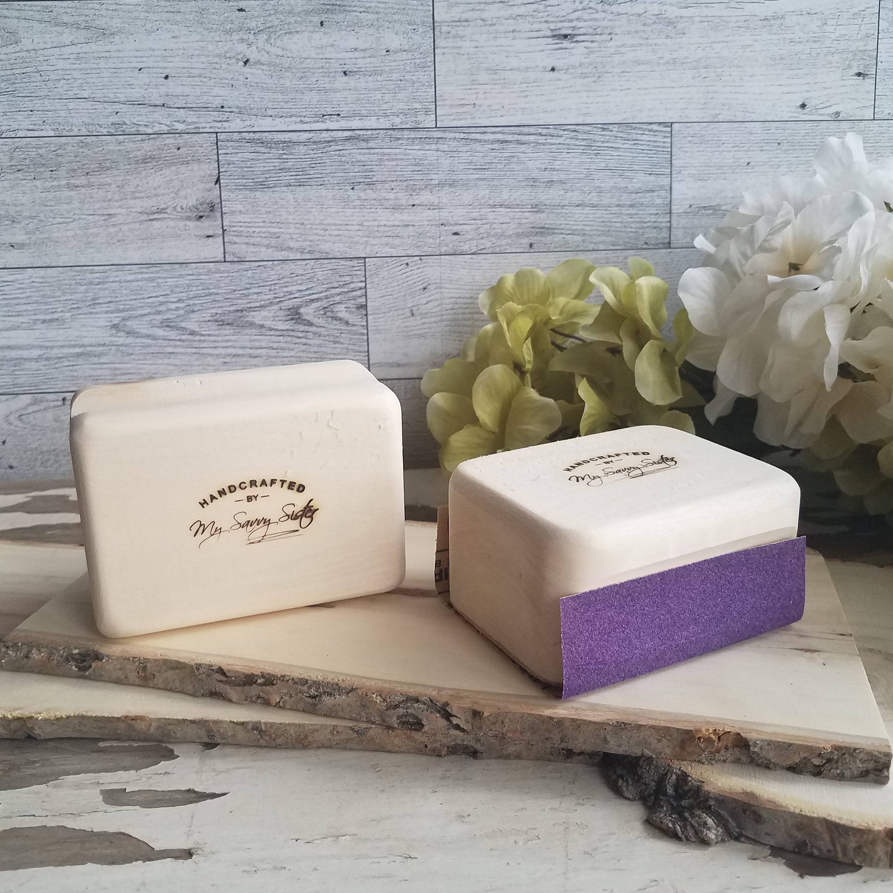 Hand-held Sanding Block Set of 2, Reclaimed Wood Sanding Block, Cork ...