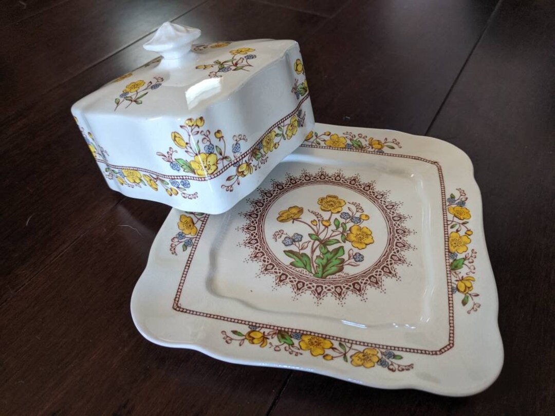 Spode 'buttercup' 1/4lb Covered Butter Dish - Etsy