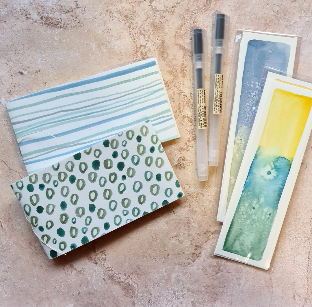 Sketching,doodling, Drawing Mini Gift Kit With Handmade Sketchbook - Etsy