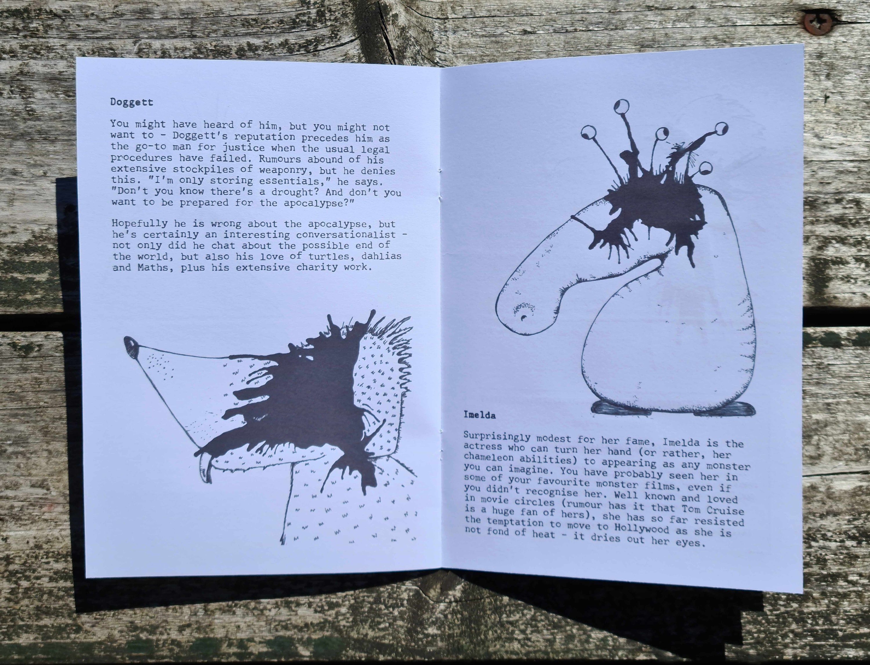 Inky Monsters a Handmade Art Zine - Etsy UK