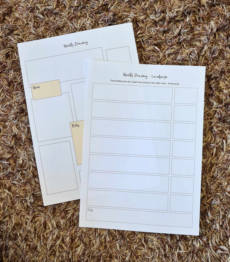 Printable Drawing Grids - Instant Download - Etsy