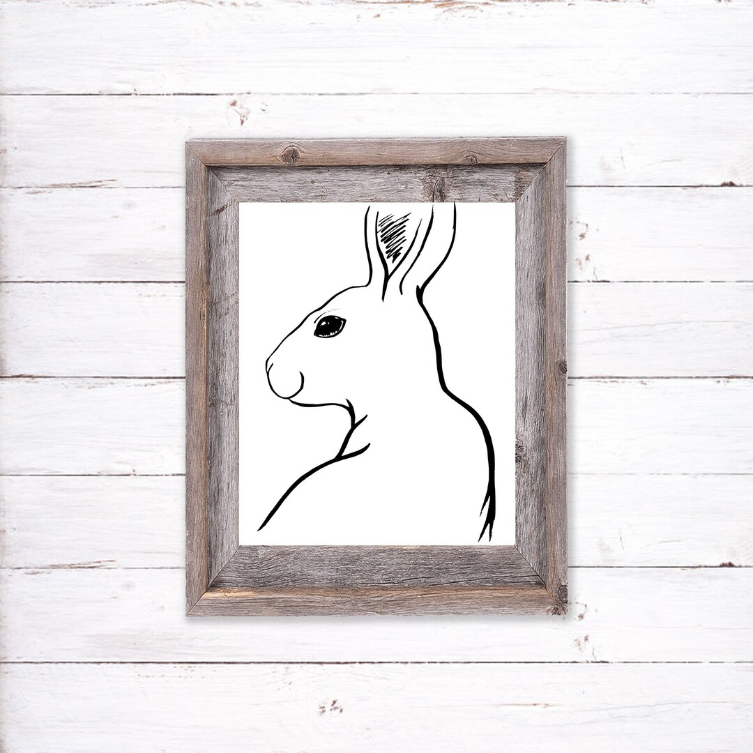 Hare Printable. Hare Art Print. Wildlife Digital Print. - Etsy
