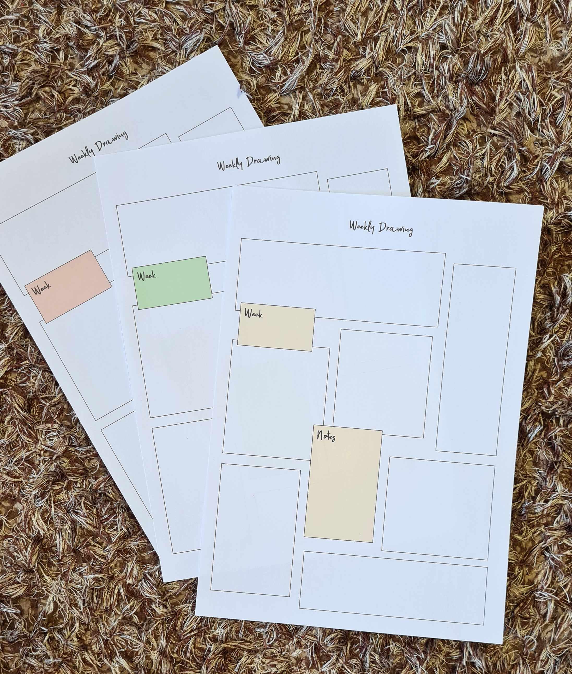 Printable Drawing Grids - Instant Download - Etsy