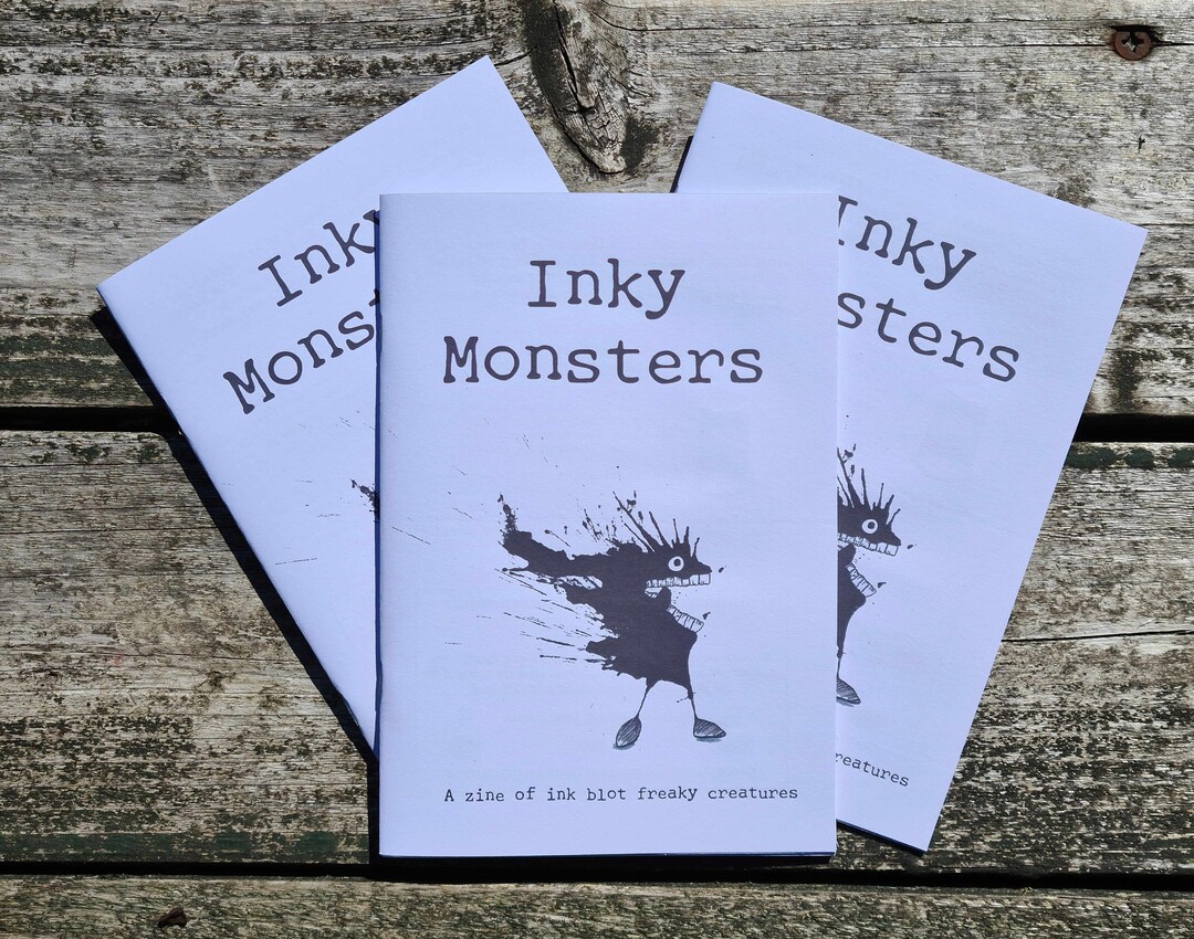 Inky Monsters - a Handmade Art Zine - Etsy UK