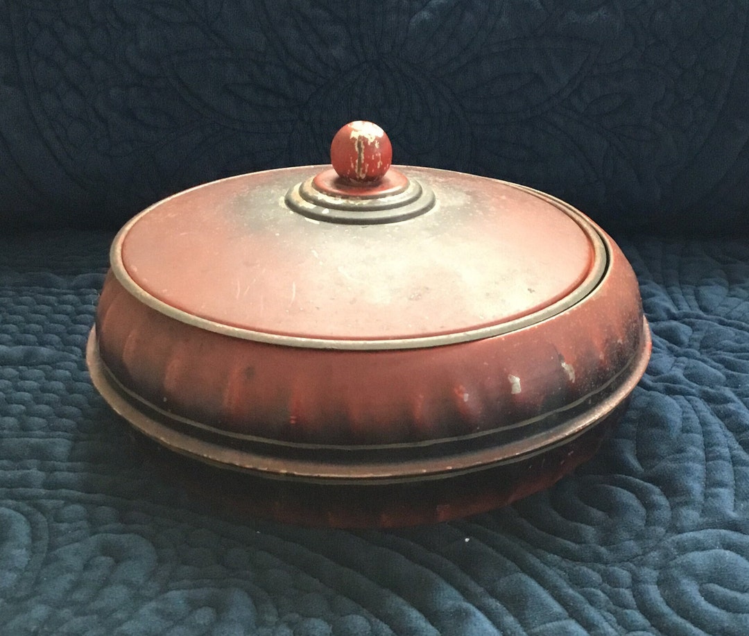 Vintage Metal Button Box With Buttons - Etsy