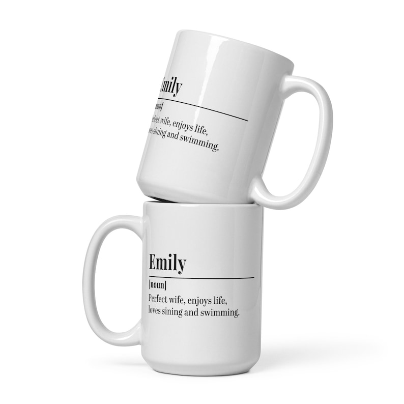 Personalized Definition Coffee Mug: Custom Name & Personalities - Etsy