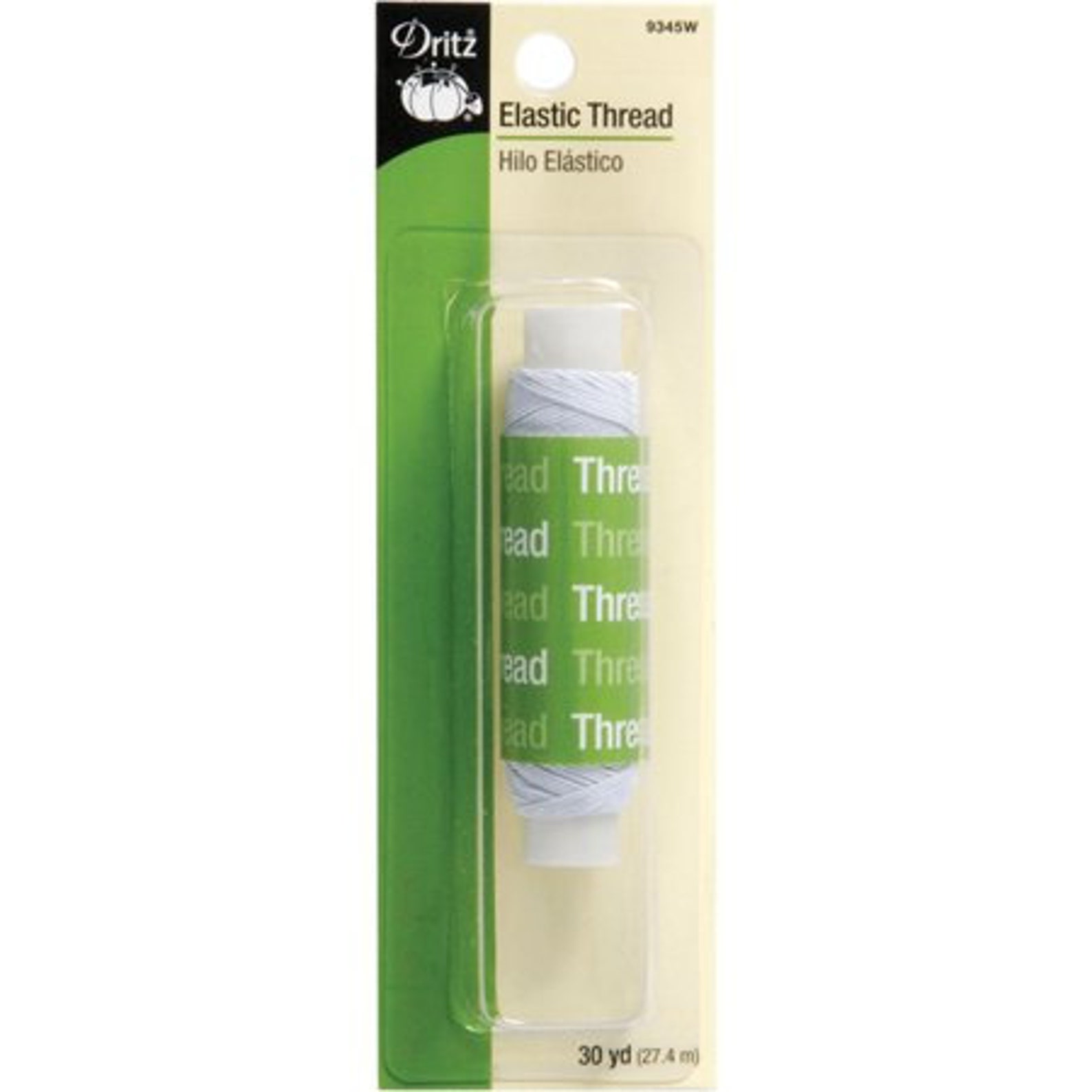 Dritz Elastic Sewing Thread 30 Yards-white-#9345w - Etsy