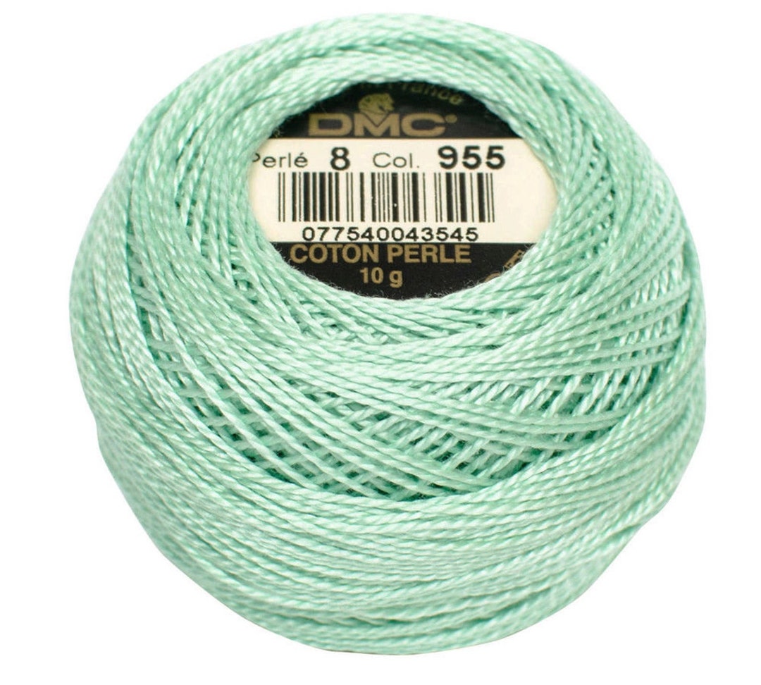 DMC Perle Cotton Thread Balls Size 8-nile Green955 - Etsy