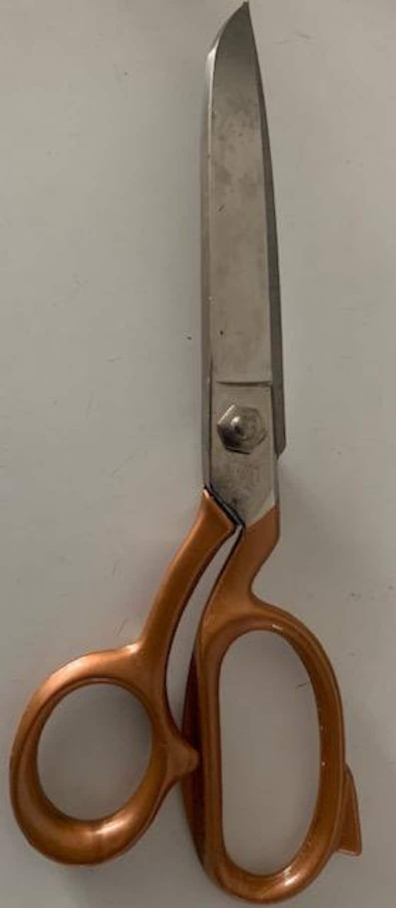 7" Bent Handle Dressmaker Shears Scissors With Copper Handles - Made in Italy - Etsy