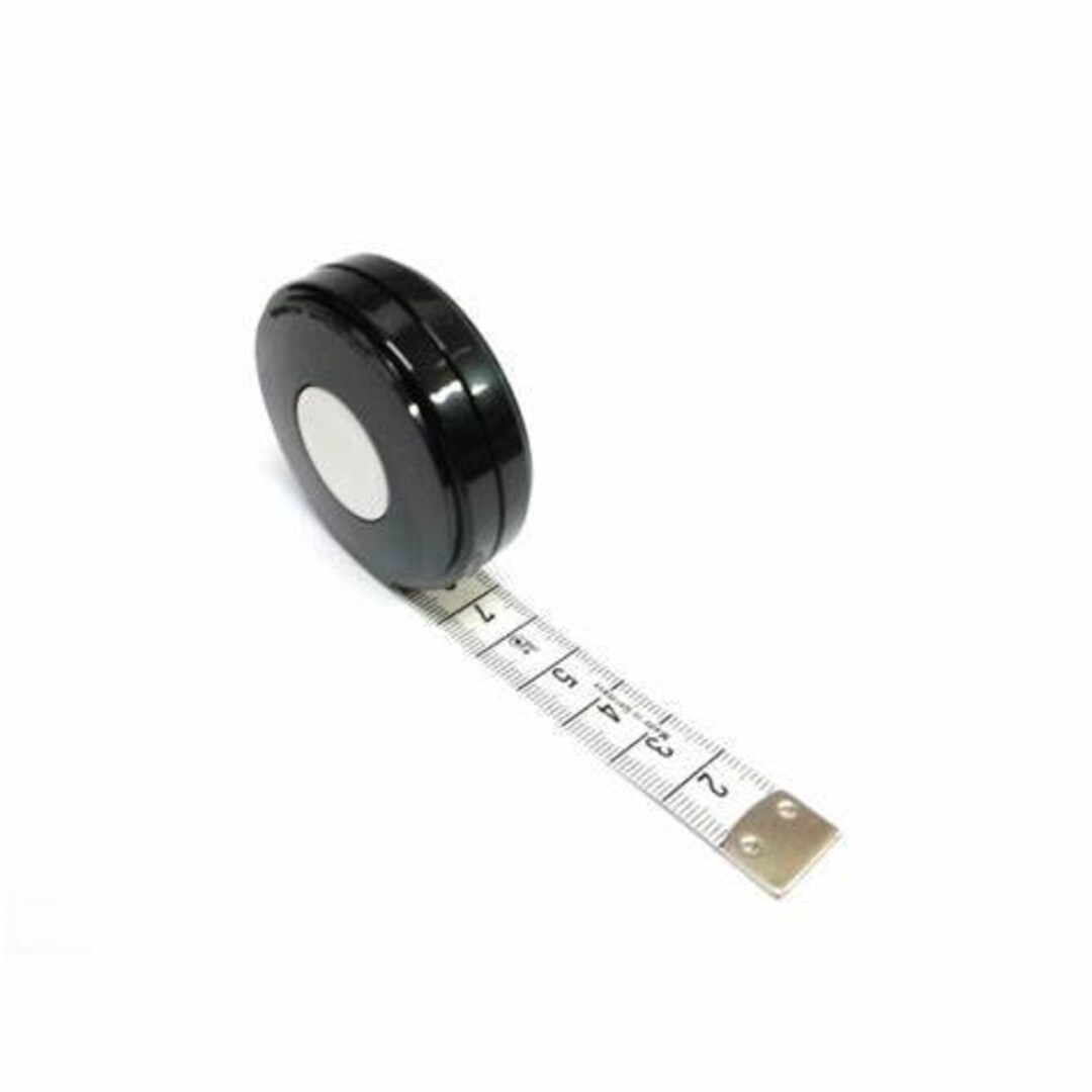 Hoechtmass Pocket Roller Tape Measure With Large Push Button -BLACK-60 ...