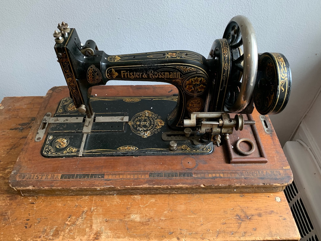 Antique C.1903 Frister & Rossmann Transverse Shuttle Hand Crank Vintage ...