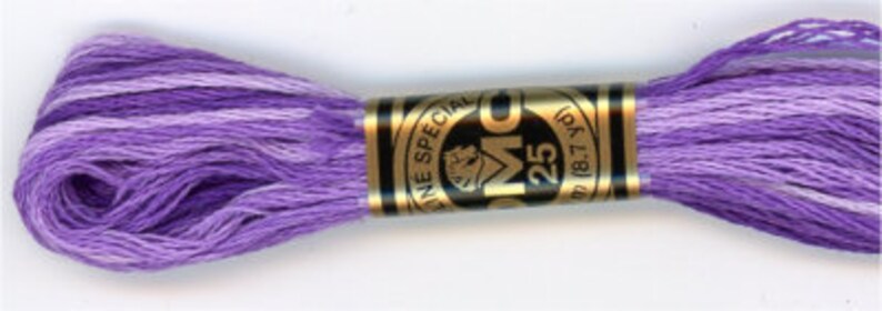 DMC 117-52 Six Stranded Cotton Embroidery Floss Violet - Etsy