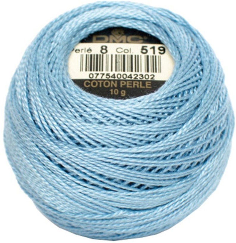 DMC Perle Cotton Thread Balls Size 8-sky Blue519 - Etsy