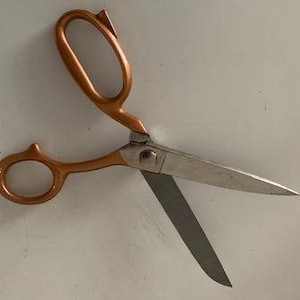 7" Bent Handle Dressmaker Shears Scissors With Copper Handles - Made in ...