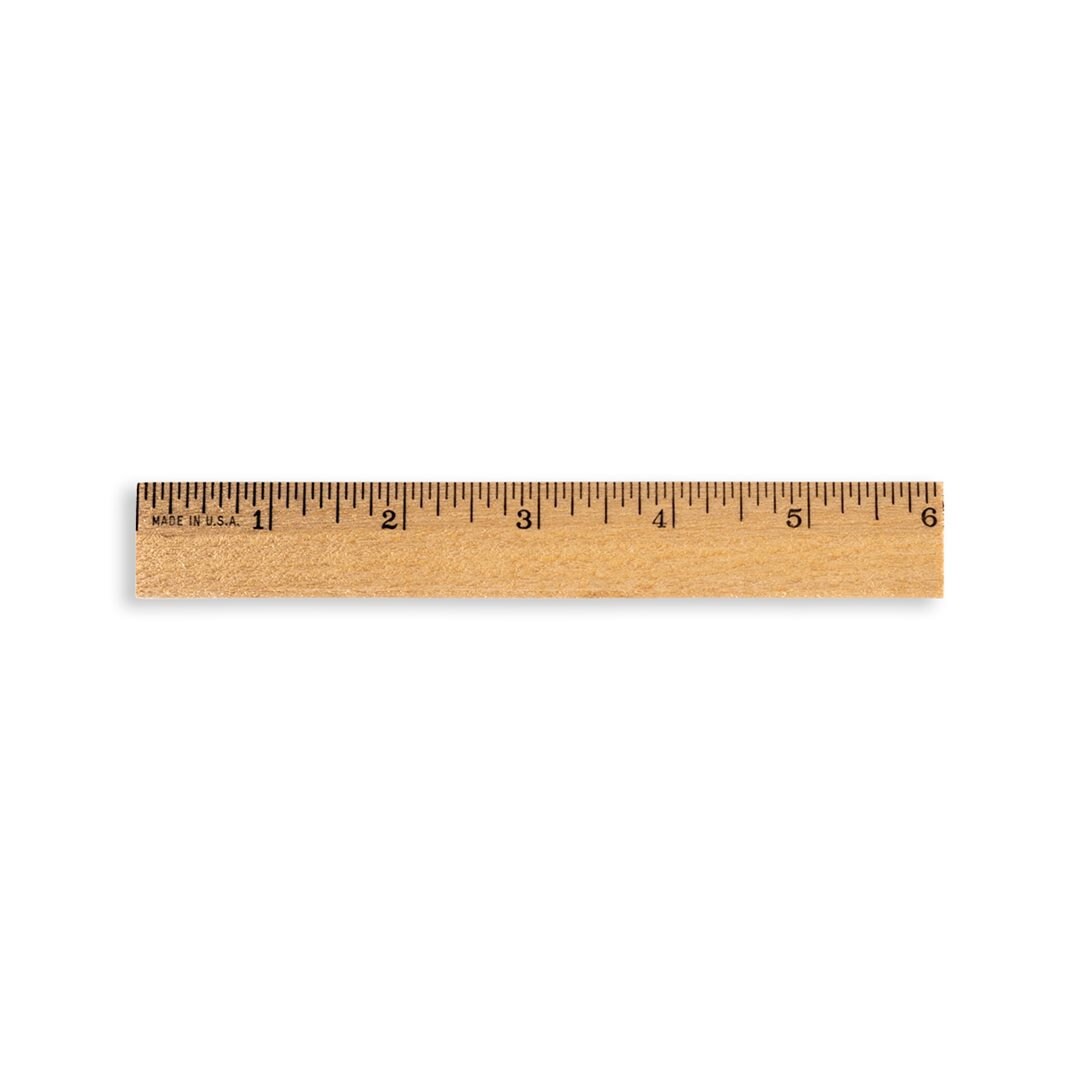 6" Wooden Ruler-made in USA - Etsy