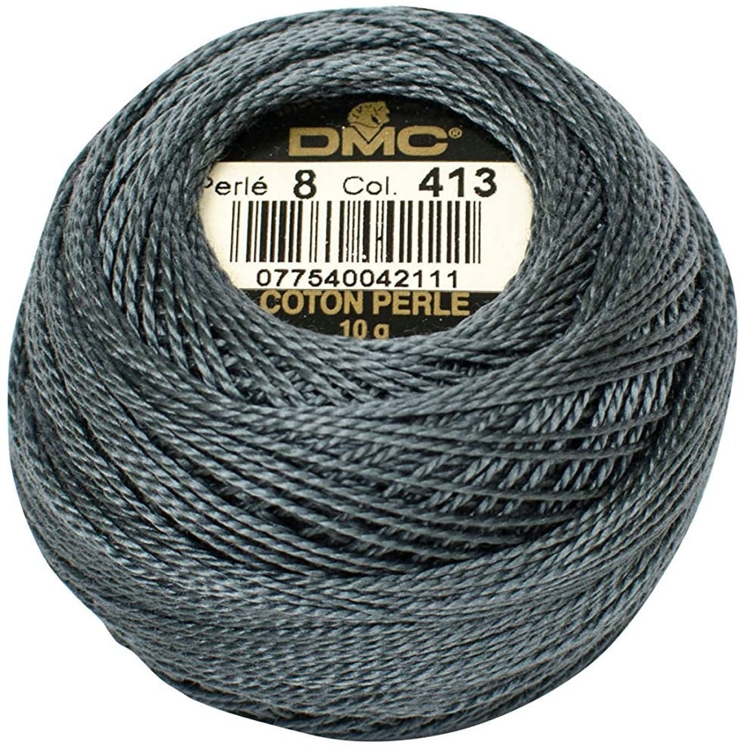 DMC Perle Cotton Thread Balls Size 8-dark Pewter Gray413 - Etsy