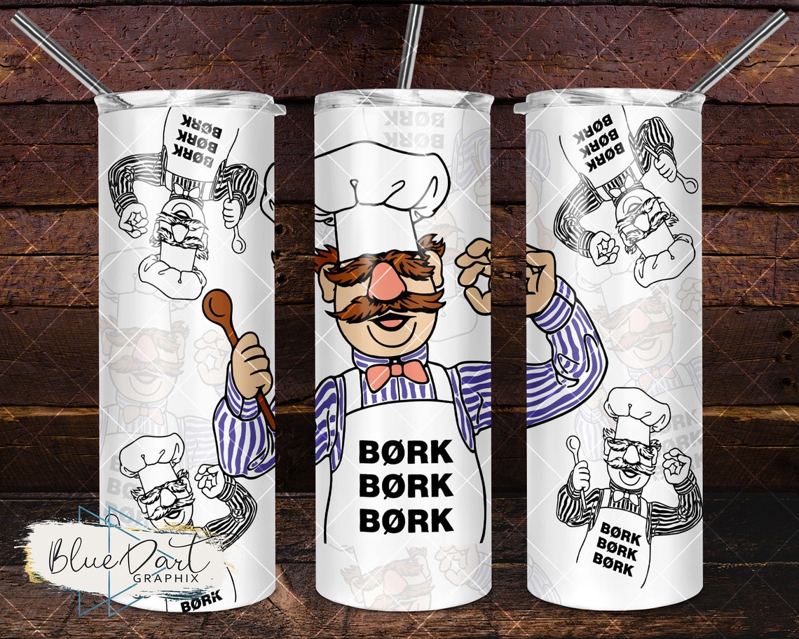 Bork Swedish Chef Muppets Sublimation PNG 20oz Straight - Etsy