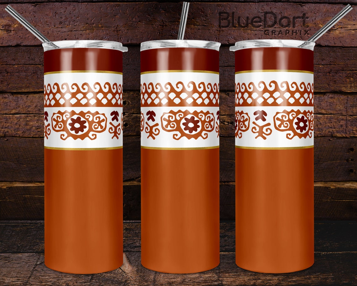 Pyrex Polynesian | 20oz Skinny Tumbler Straight & Tapered Sublimation ...