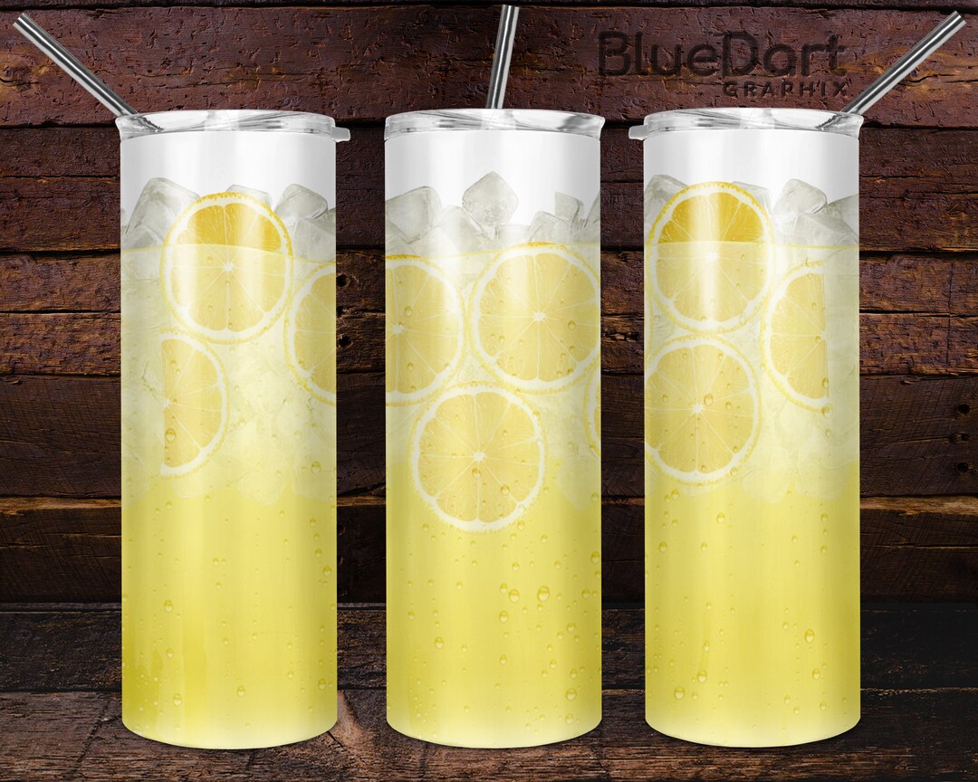 Iced Lemonade Glass Drink | Digital Download | Sublimation | Waterslide ...