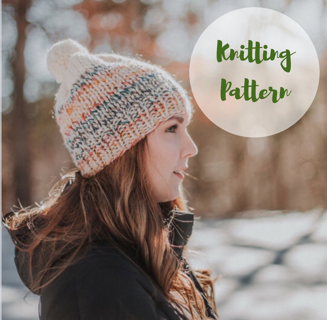 KNITTING PATTERN / / the Lowry Color Block Hat / / Knit Hat, Hat ...