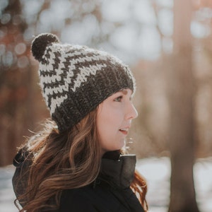 KNITTING PATTERN / / the Cedar Chevron Hat / / Knit Hat, Hat Knitting ...
