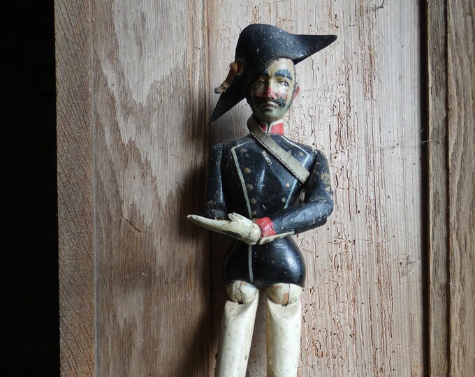 Antique French Lay Doll Puppet Mannnequin Marionette Napoleon Soldier ...