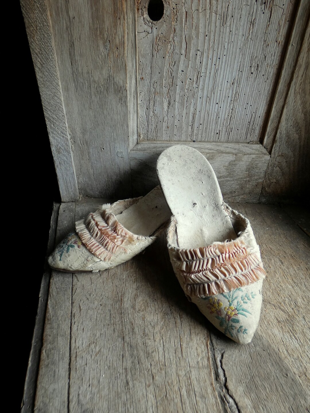 RESERVED Antique 18th Century French Mules Shoes Marie-antoinette - Etsy
