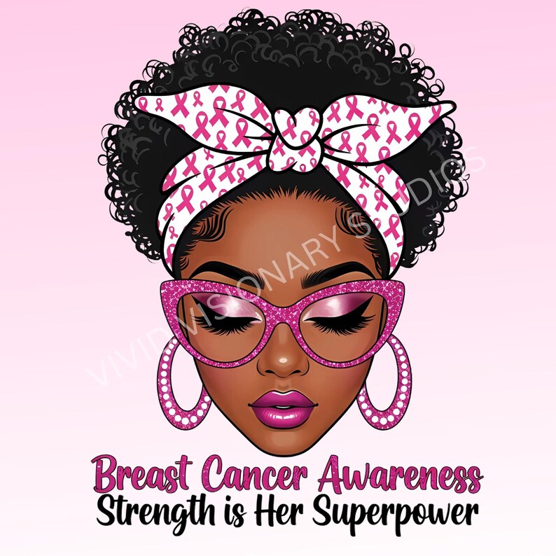 Breast Cancer Awareness Clipart: Strong Women Pink Ribbon PNG Bundle ...