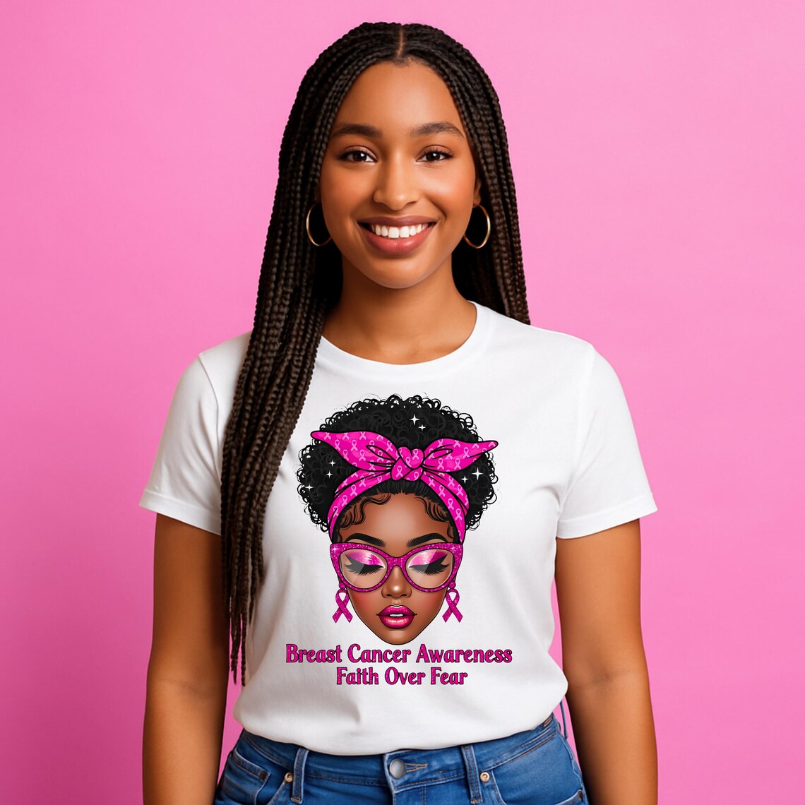 Breast Cancer Awareness Clipart: Strong Women, Pink Ribbon PNG (digital ...