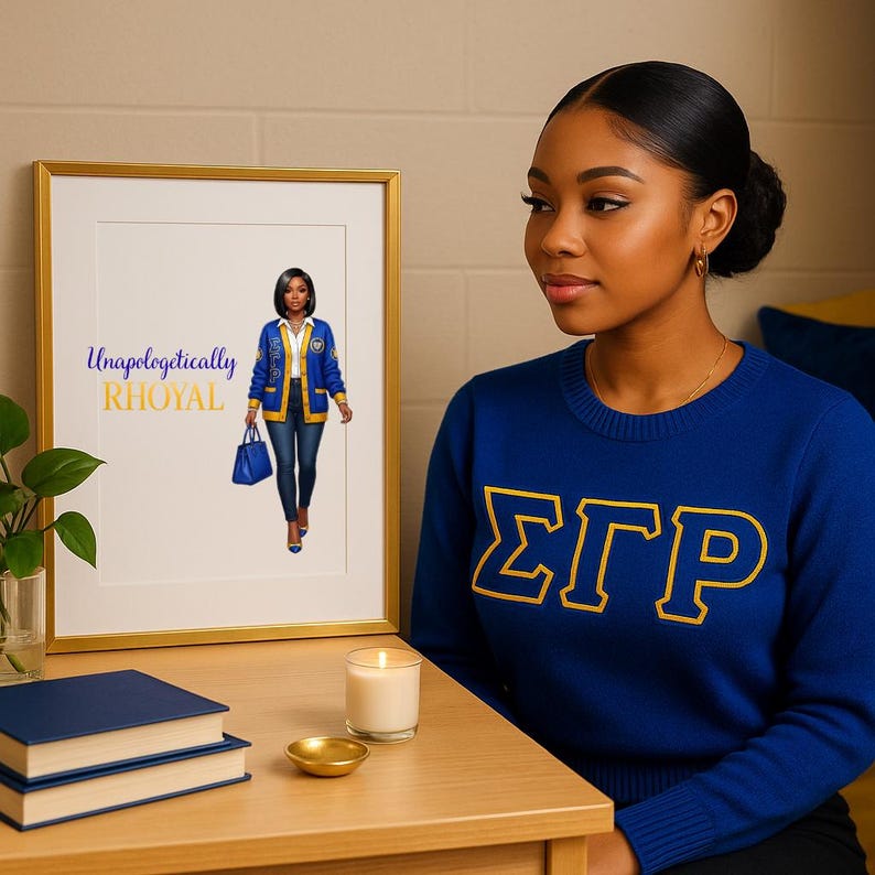 Sigma Gamma Rho PNG | Royal Blue & Gold Sgrho Art (digital Download) - Etsy